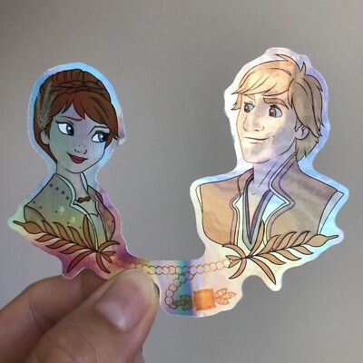 NEW Frozen 2 Anna Kristoff Proposal Engagement Ring Fantasy Holographic ...