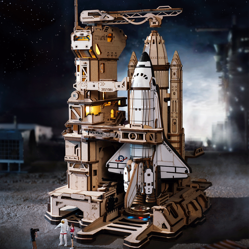 Robotime ROKR Space Shuttle 3D Wooden Mechanical Puzzle Kit LKA02 | eBay UK