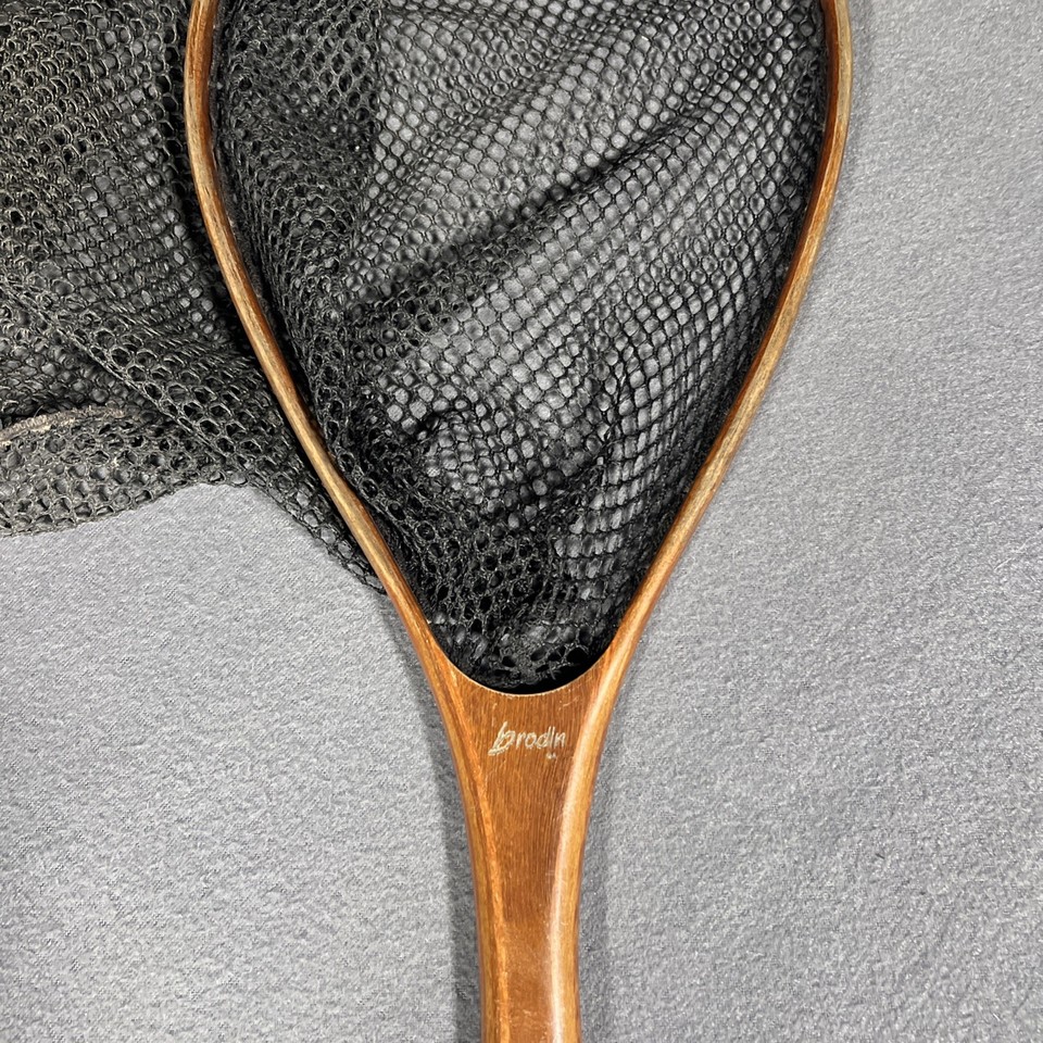 Brodin Wood Frame Fishing Net Classic Landing Net Fly Fishing Trout ...