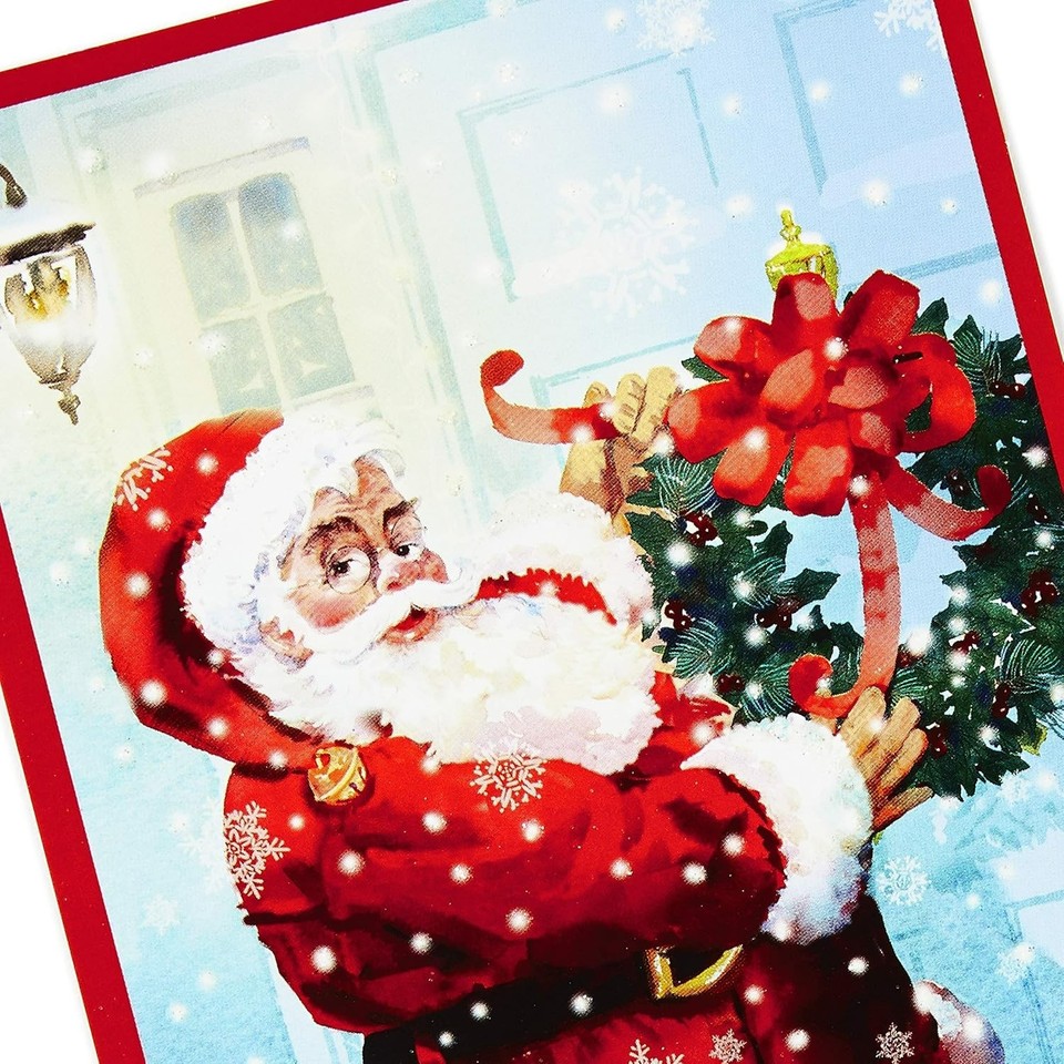 Christmas Money Holders for Cash or Gift Cards, Vintage Santa and Dog ...