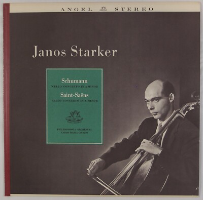JANOS STARKER: Schumann Cello US Angel Stereo S.35598 Classical LP ...