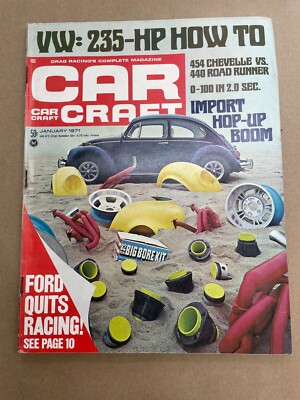 Drag Racing's Complete Magazine - Car Craft - January 1971 | eBay