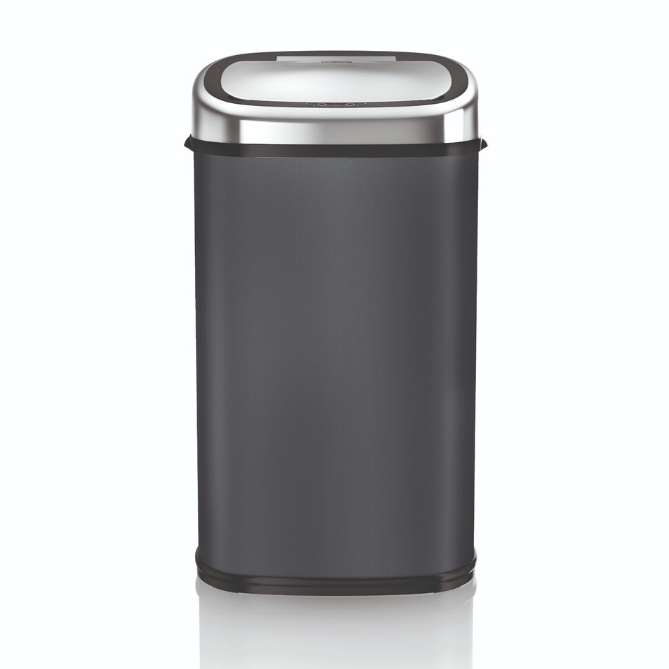 Tower 58L Sensor Bin Charcoal Kitchen/Household Hygienic Waste Bin ...