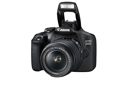 Canon EOS 2000D DSLR Camera and EF-S 18-55 mm f/3.5-5.6 IS II Lens ...