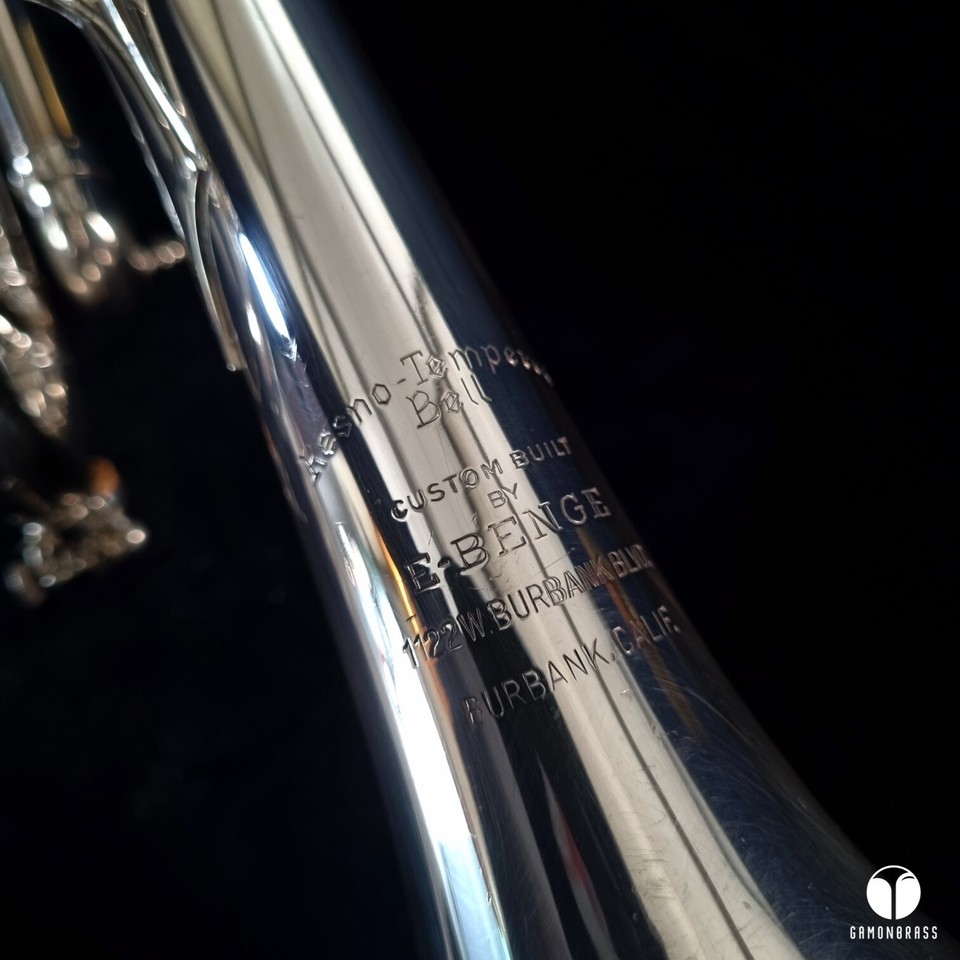 E.Benge Burbank MLP 3 bell trumpet case mouthpieces mute gamonbrass | eBay