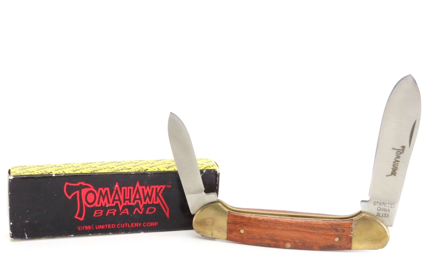 Tomahawk Brand XL-153 Folding Pocket Knife 2 Blade in Original Box 1993 ...