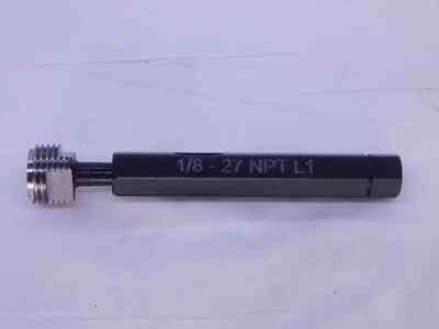 NEW 1/8 27 NPT L1 PIPE THREAD PLUG GAGE .125 .1250 N.P.T. NATIONAL ...