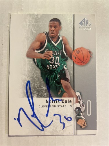 2011-12 UD SP Authentic Norris Cole Autographed Card #33 Cleveland ...
