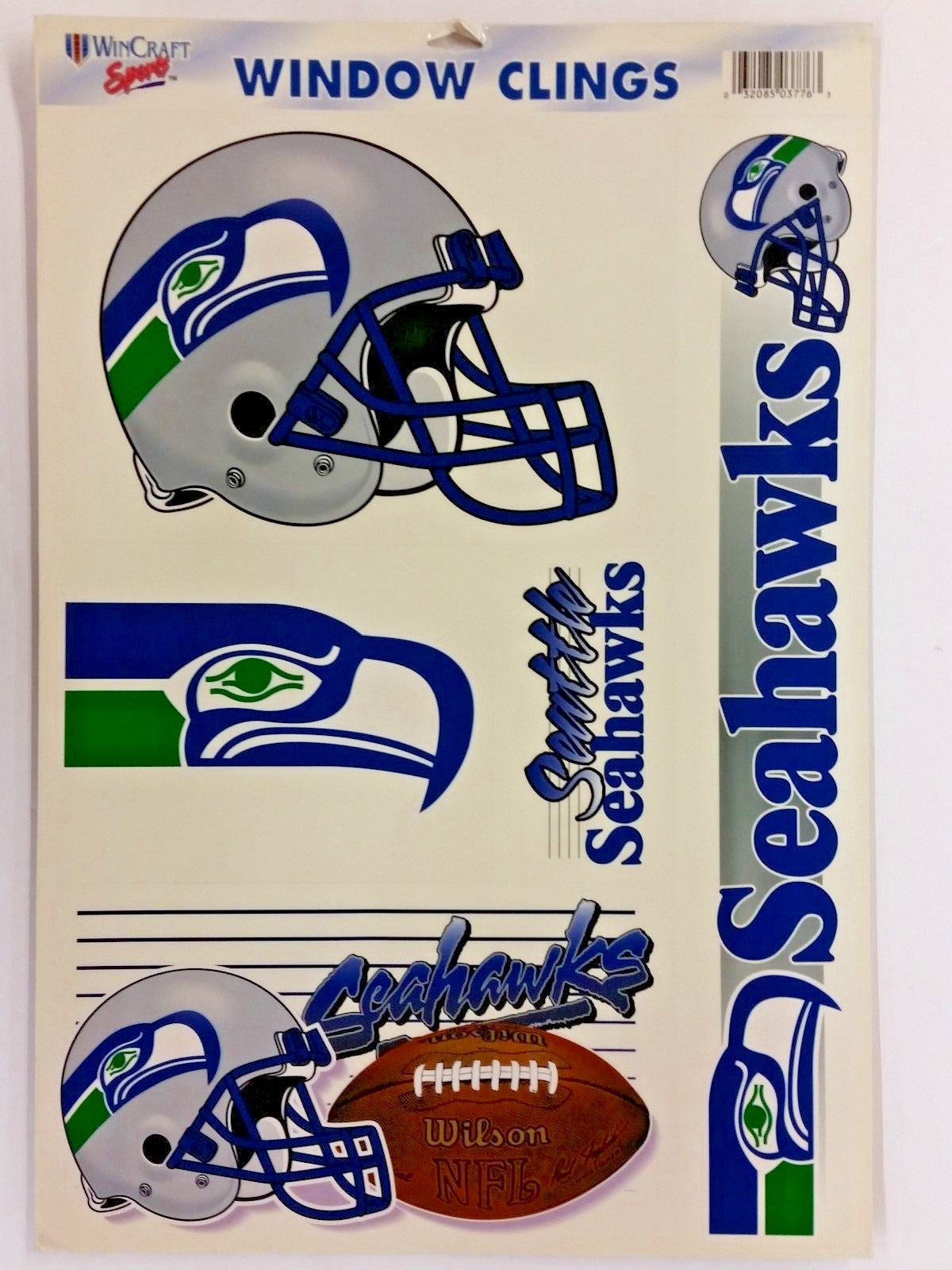NFL Seattle Seahawks 11" x 17" Sheet of Window Clings, NEW | eBay