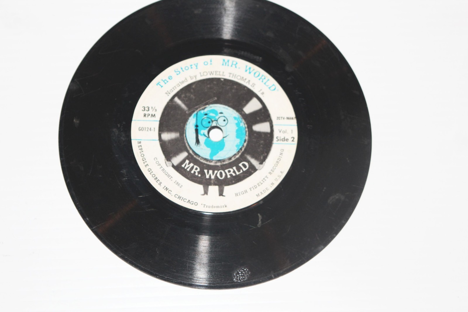 The Story of Mr. World - Lowell Thomas Childrens Replogle 33 1/3 Vinyl ...