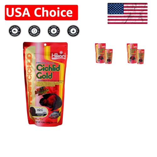 Vitamin-Enriched Cichlid Gold Pellets for Optimal Health and Color Glow ...