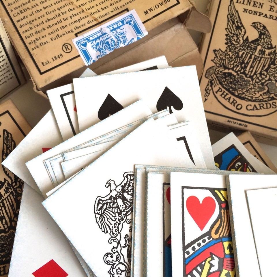 Old West Pharo Playing Card Deck - Faro - Poker - Cards - Saloon ...