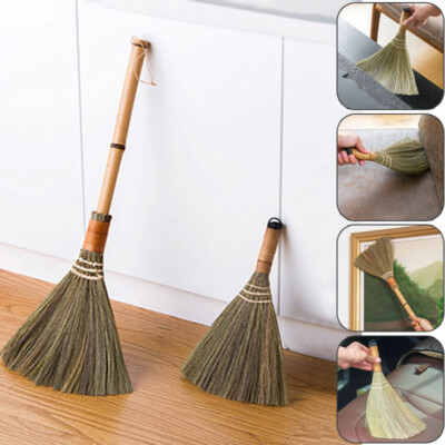 Japanese Short Handle Soft Bristle Broom Wood Floor Clean Sweeping ...
