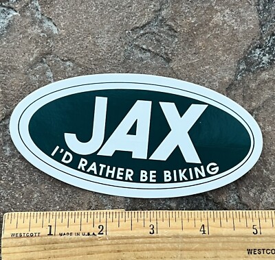 Jax BIKING Sporting Goods Sticker Store Colorado Outdoor Decal Bike ...