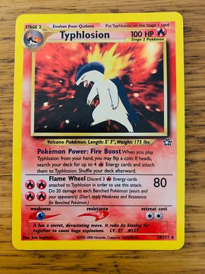 Mega Typhlosion Card Pokémon Cards Daily On X: "Typhlosion, 18/111,