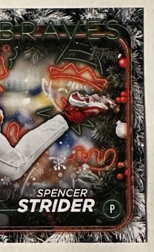2024 Topps Holiday Christmas Tree Parallel Card #H110 Spencer Strider ...