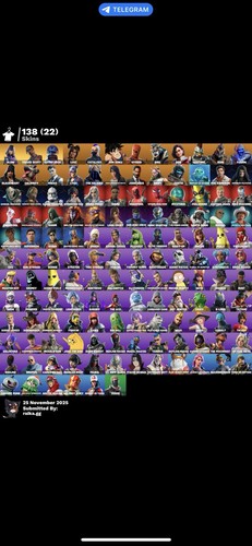 RARE OG FN ACCOUNT GLOW SKIN TRAVIS SCOTT SWEATY SKINS FULL ACCESS ...