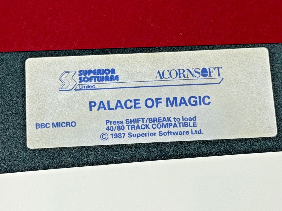 Palace of Magic Game SS 40/80T 5.25" Floppy Disc Acornsoft for Acorn ...