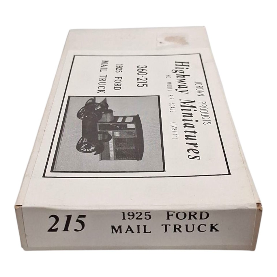 HO Scale Jordan Highway Miniatures Kit 360-215 1925 Ford Mail Truck New ...