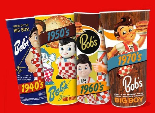 Bob's Big Boy History Plastic Cup - 32 oz - NEW UNUSED - 40s 50s 60s ...