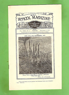 #D280. NSW SCHOOL MAGAZINE September 1st 1937, BIRD COVER | eBay Australia