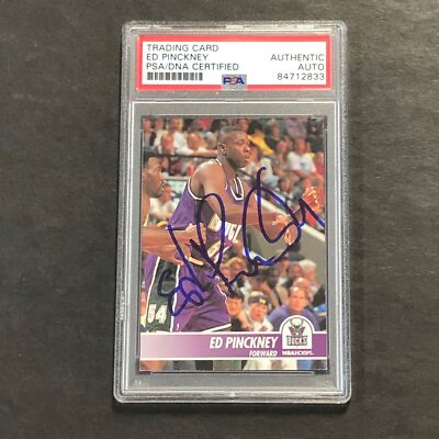 1994-95 NBA Hoops #348 Ed Pinckney Signed Card PSA Slabbed Bucks | eBay
