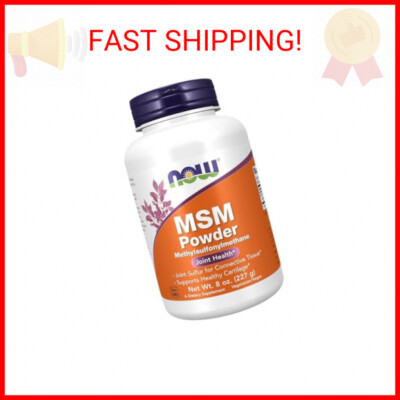 NOW Supplements, MSM (Methylsulfonylmethane) Powder, Supports Healthy ...