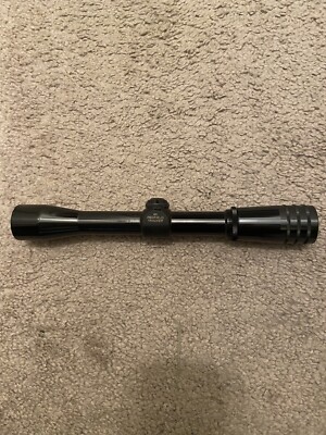 Vintage Redfield Tracker 4X Duplex Reticle Gloss Black Rifle Scope ...