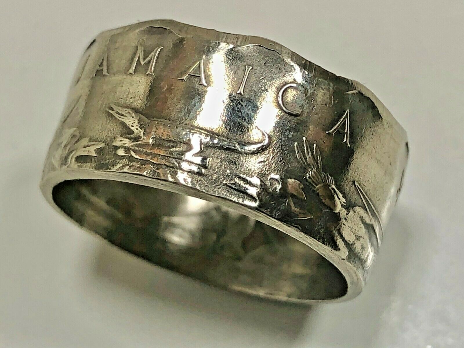 Jamaica 50 Cent Coin Ring – Handmade Jamaican Jewelry – Vintage Island ...