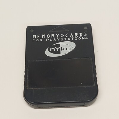 Nyko Memory Card For PlayStation 1 PS1 Black Free Shipping | eBay