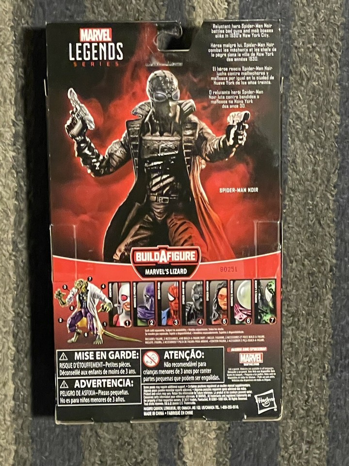Marvel Legends - Spider-Man Noir - Lizard BAF Wave - No BAF Piece ...