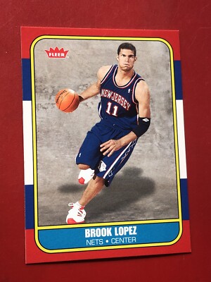 2008-09 Fleer 1986-87 Retro Rookies Brook Lopez #86R-171 Rookie RC | eBay