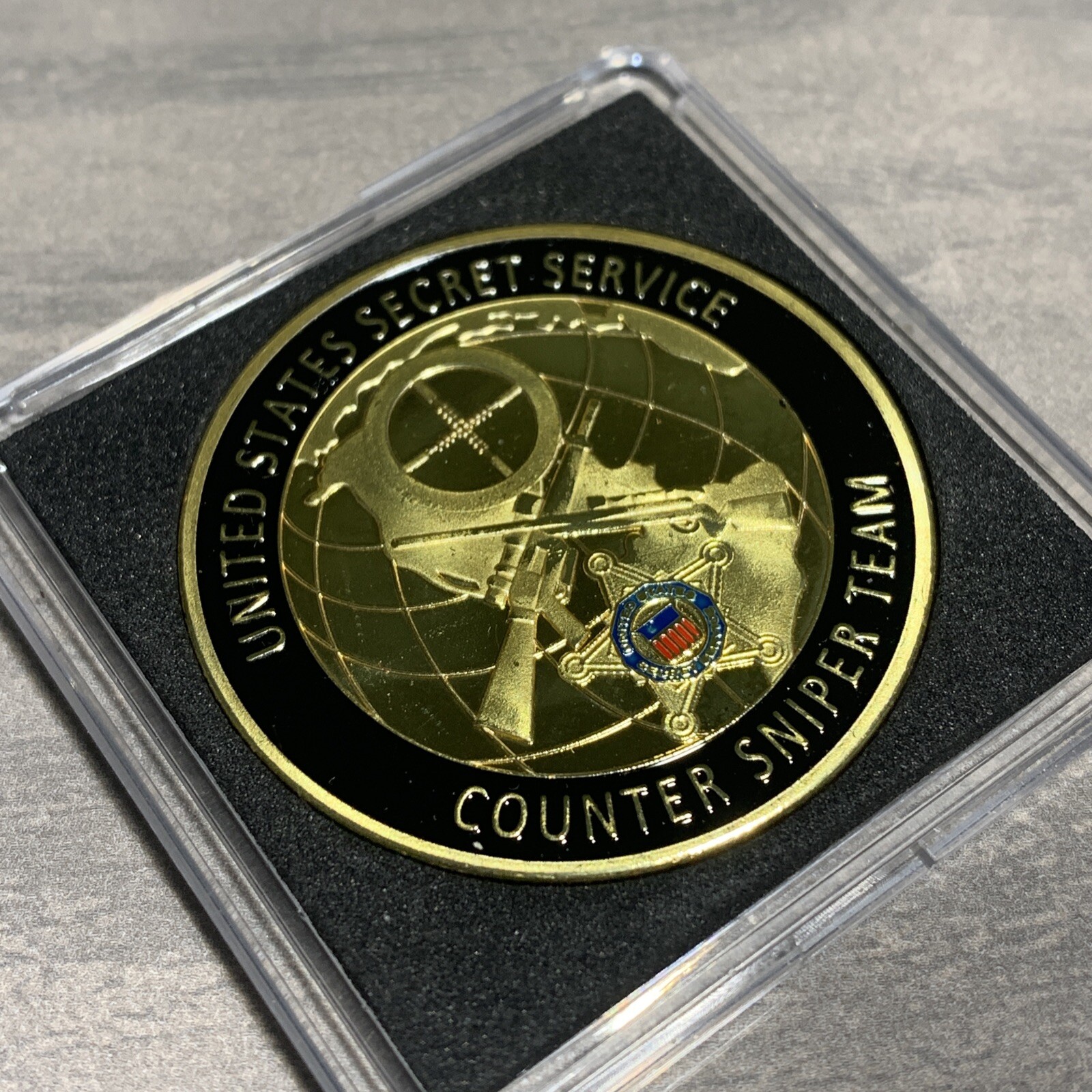 United States SECRET SERVICE-COUNTER SNIPER Team Challenge Coin USSS ...