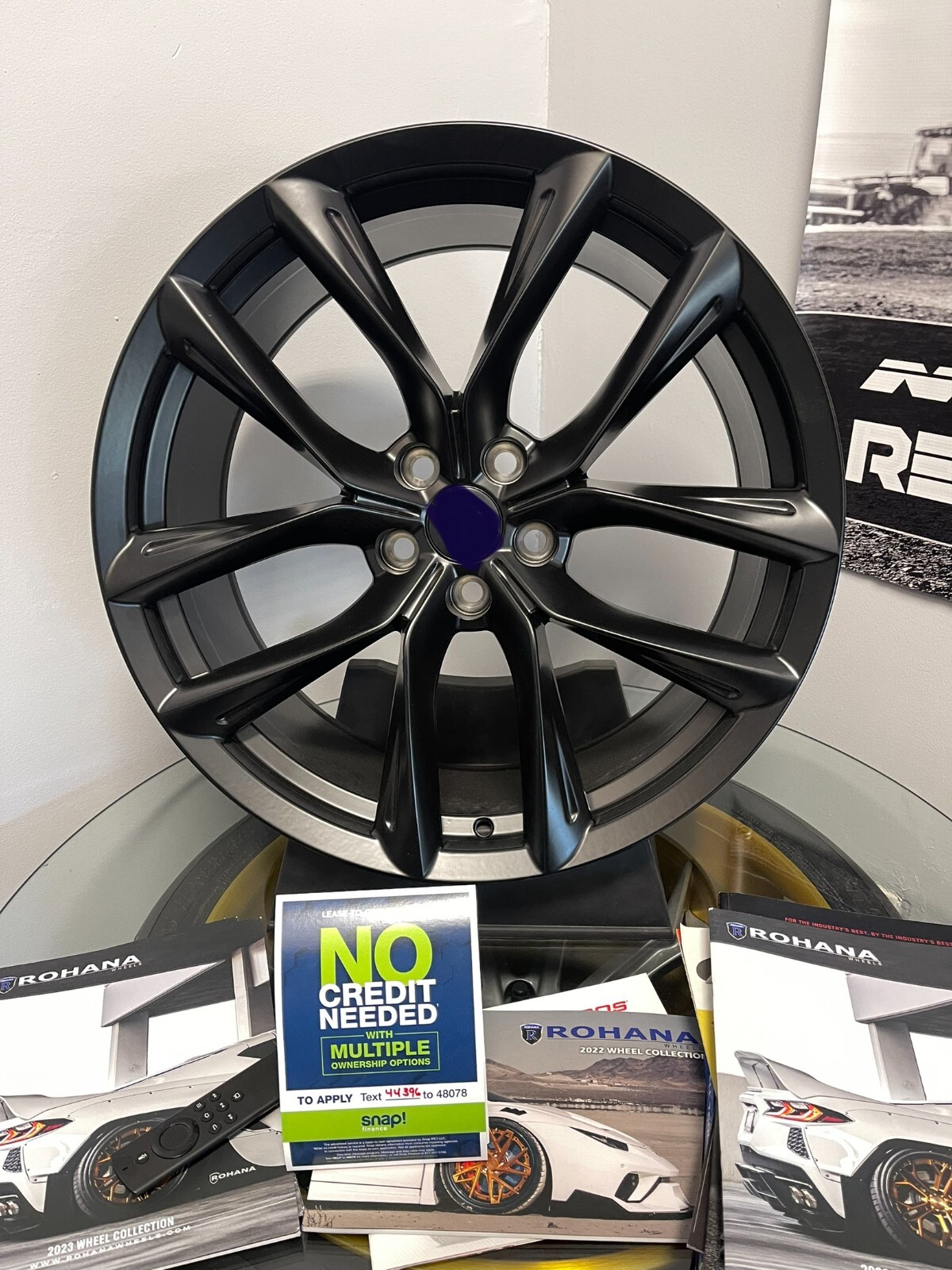19X8.5 +35 Matte Black split 5 spoke Style2 Rims Wheels Fits Tesla ...