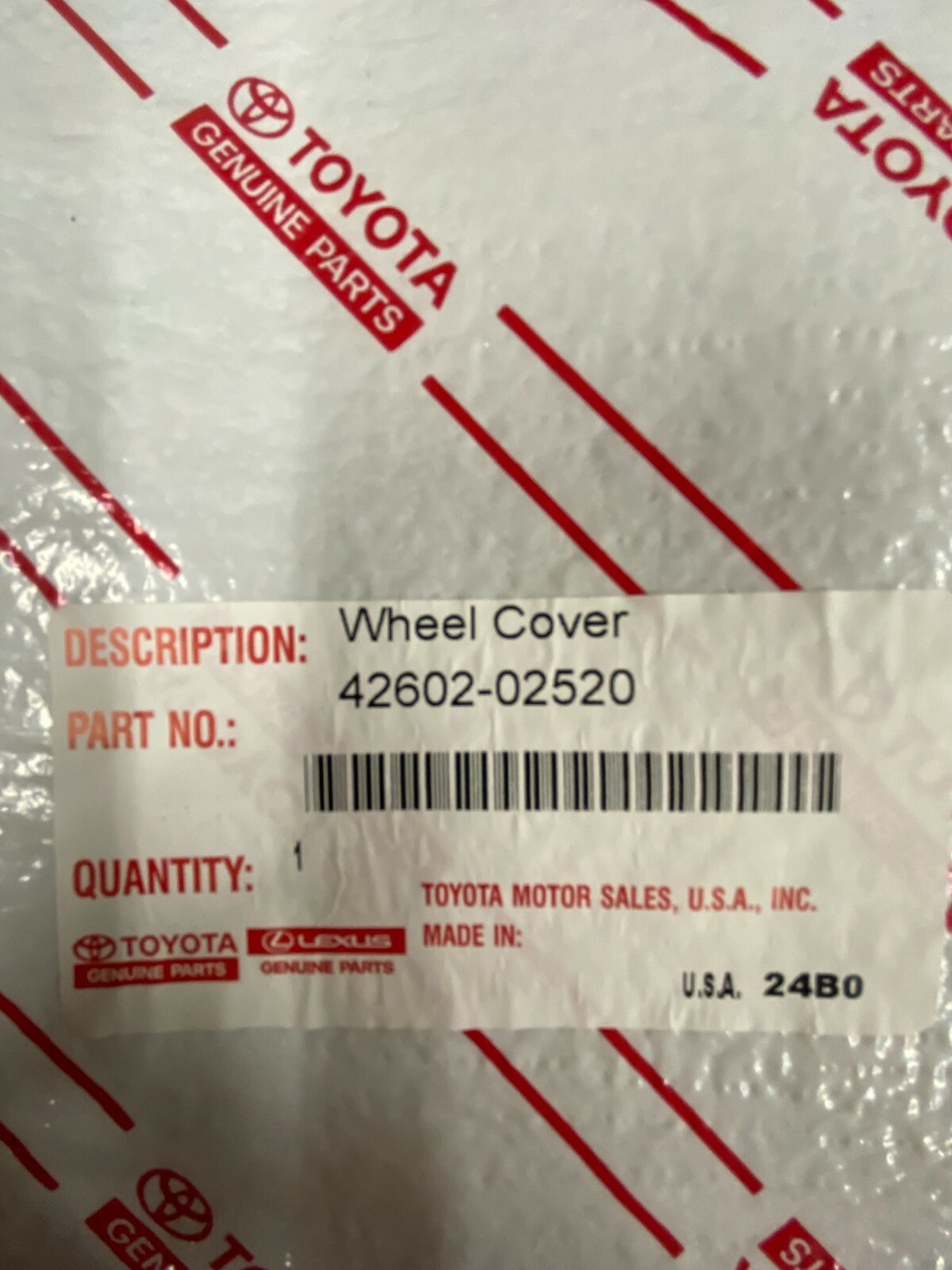 2017-2019 TOYOTA COROLLA GENUINE OEM NEW WHEEL COVER HUB CAP 4260202520 ...