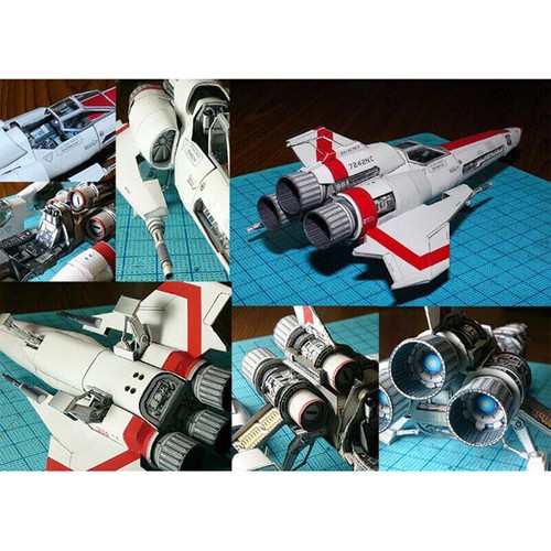 Battlestar Viper 2 Viper Mk2 3D Paper Model DIY Handmade Spacecraft JR ...