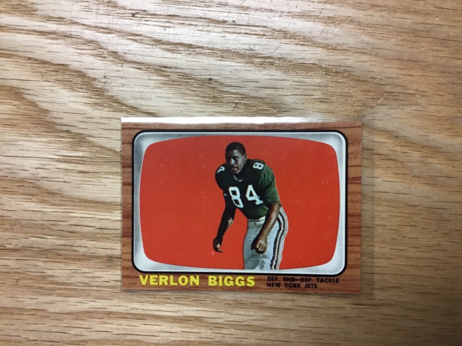 1966 Topps Football Verlon Biggs New York Jets Card #90 | eBay