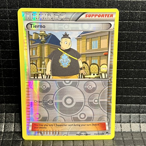 Tierno #112/122 BREAKPoint Reverse Holo Uncommon Pokemon Trainer Card ...