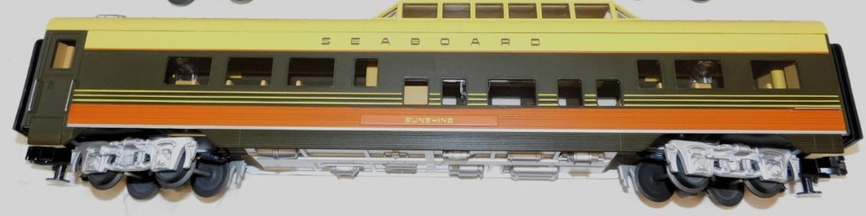 MTH 30-6703b Seaboard 60' Streamlined Passenger Sunshine Vista Dome ...