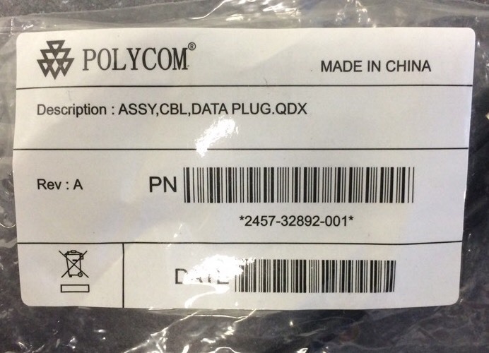 Polycom Video QDX Cable for Serial Data Pass Through Applications 2457 ...