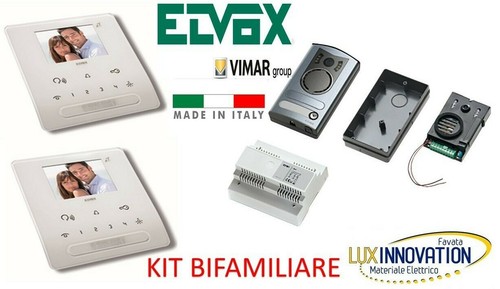 ELVOX TWO-FAMILY TAB 7559/M2 tab 4.3 COLOR VIDEO SPEAKER KIT 2 FAMILIES ...