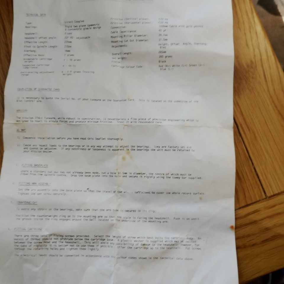 Dunlop Systemdek II with Linn Arm plus the original Mission arm and ...