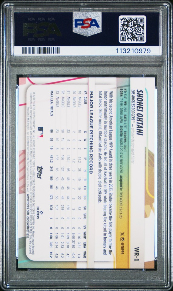 2024 TOPPS BIG LEAGUE WRAPPER REDEMPTION BLUE FOIL SHOHEI OHTANI 69/75 ...