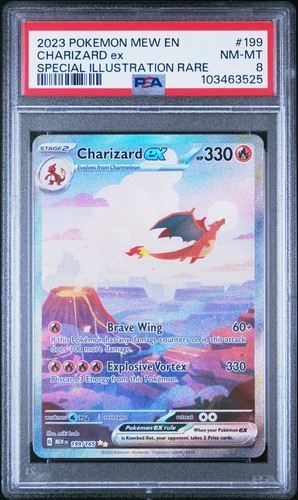 2023 POKEMON MEW EN-151 SPECIAL ILLUSTRATION RARE #199 CHARIZARD EX PSA ...