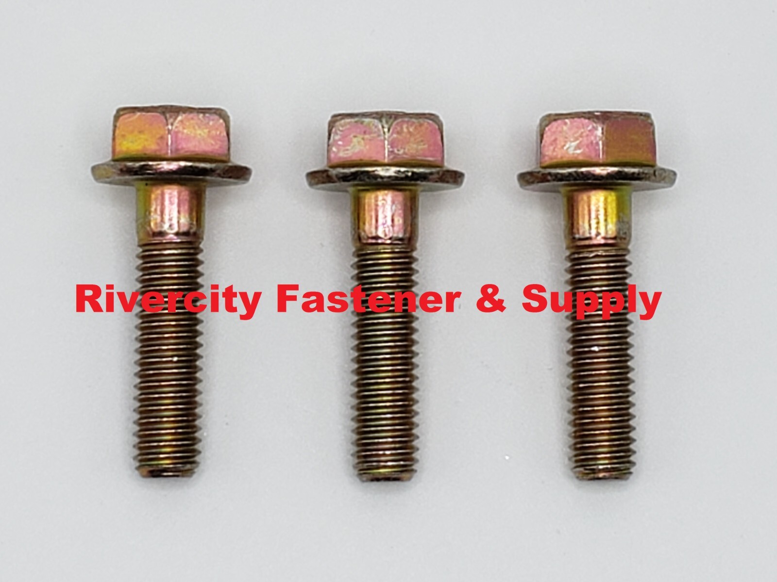 (25) M6-1.0x25 Flange Bolts M6x1.0 x 25 Screws 6mm x 1.0 x 25mm Grade ...