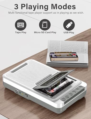 Cassette Player Recorder Converter,Record to Cassettes/USB/SD Card via ...