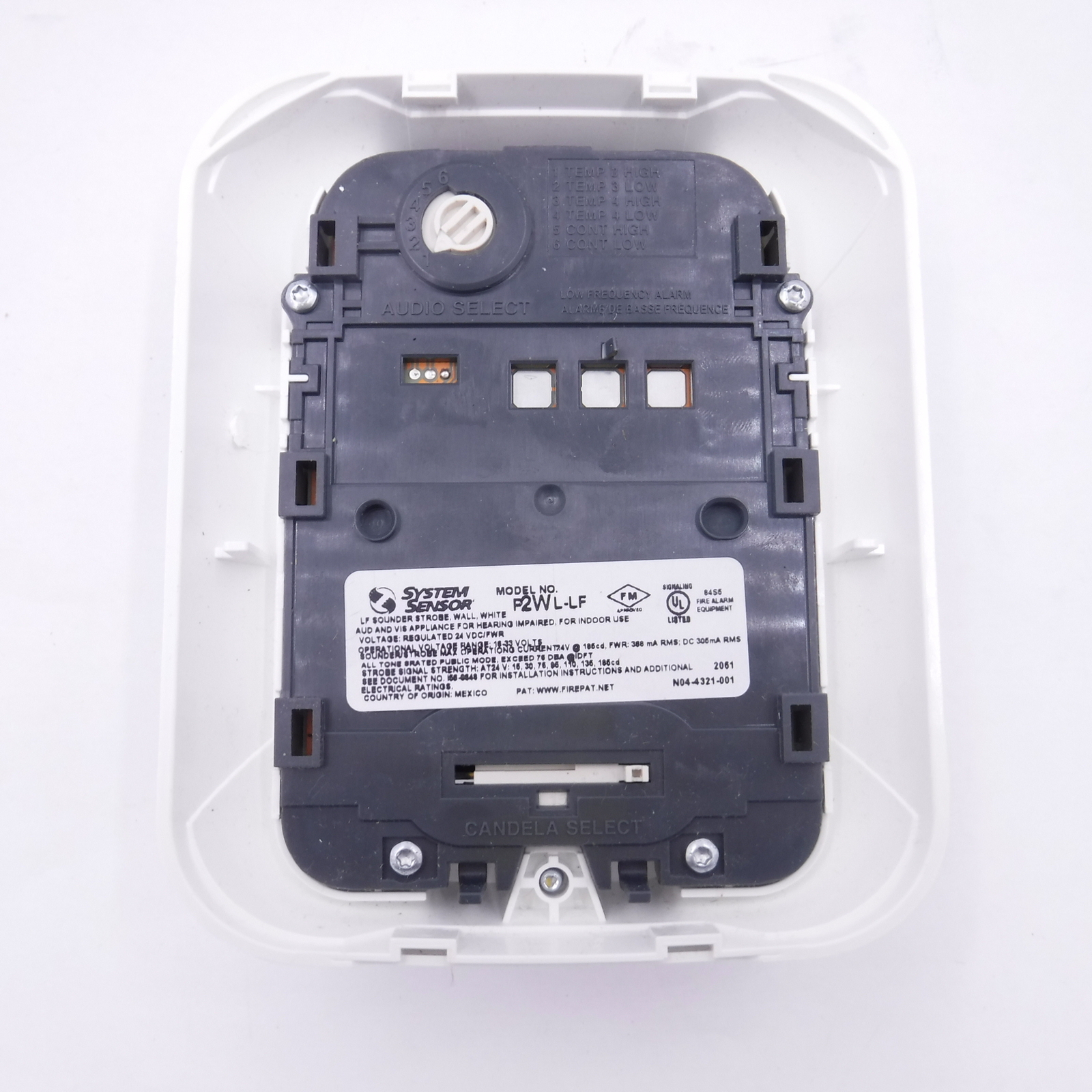 Honeywell P2WL-LF System Sensor Horn/Strobe 2-wire 24V 520Hz ...