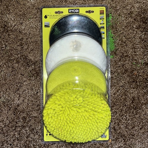6 in. 4-Piece Microfiber Cleaning Kit RYOBI Buffing Pads!! Nice Kit ...