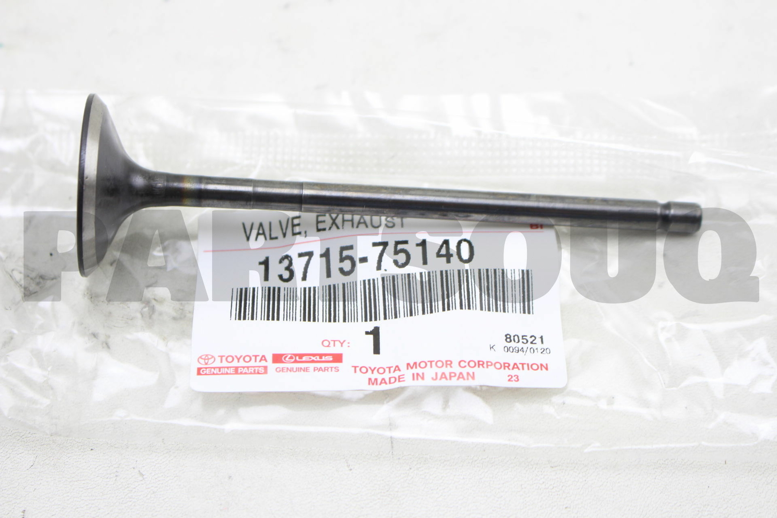 1371575140 Genuine Toyota VALVE, EXHAUST 13715-75140 | eBay