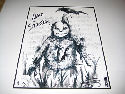 MARK STEGER SCARY STORIES TO TELL IN THE DARK "HAROLD" SIGNED PHOTO 3/ ...